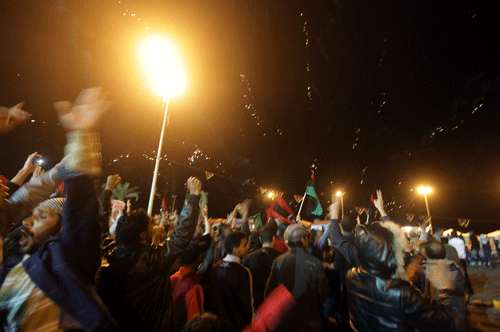 Libyan rebels celebrate as UN okays air strikes - News - World ...