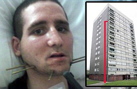 Crazy World: Man survives 100 feet fall... - Offbeat - Emirates24|7