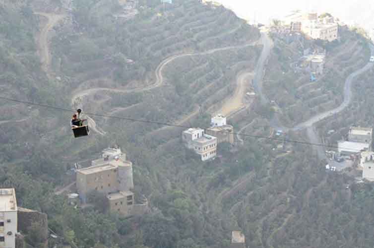 Saudi mountain dwellers rely on risky cable car - News - Region ...
