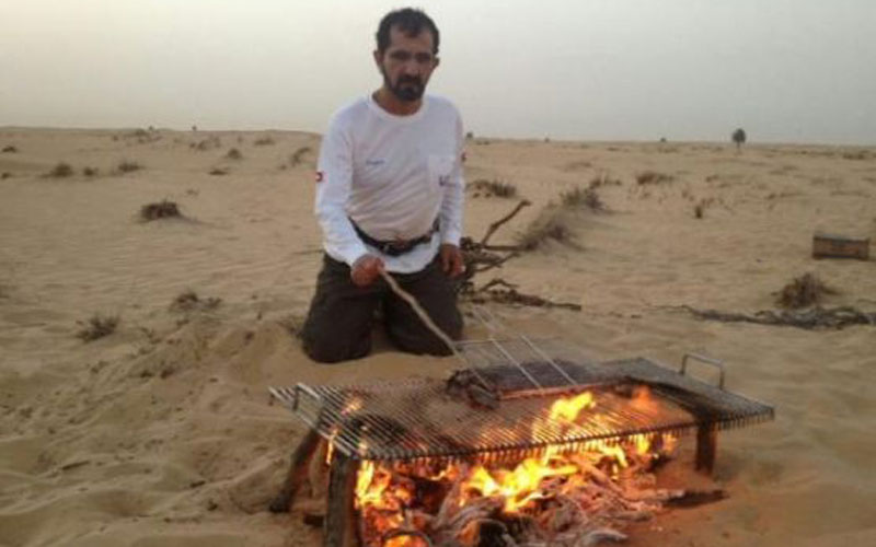 Mohammed wins hearts with desert barbecue photo - News - Government ...