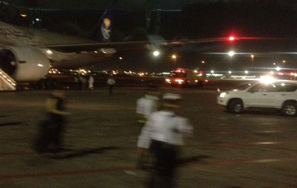 Saudi jet engine on fire after landing - News - Region - Emirates24|7