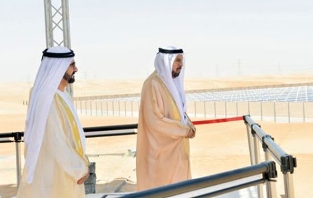 Khalifa opens 100MW solar plant in presence of Mohammed - News ...