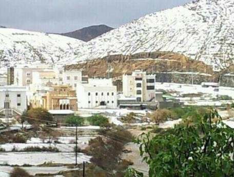 Southern Saudi turns white with snow - News - Region - Emirates24|7