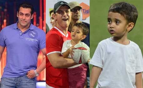 Salman Khan ignored; Aamir Khan's son Azad attracts more attention ...