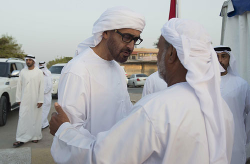 Mohamed meets martyr's family in UAQ - News - Government - Emirates24|7