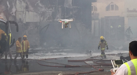 Abu Dhabi fire: Drone helps control blaze - News - Emirates24|7
