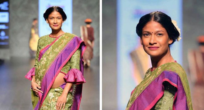 Pregnant Indian model flaunts her baby bump on the ramp - Entertainment ...