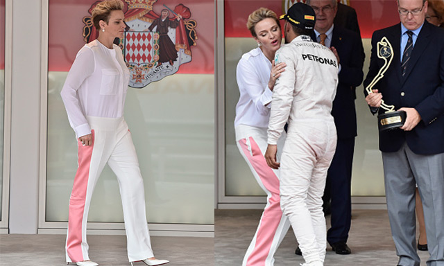 Princess and The Champ: Lewis Hamilton and Princess Charlene ...