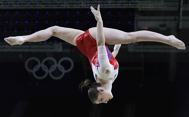 Gymnastics: Russians fly in air during training - Sports - Olympics ...