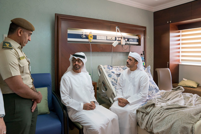 Mohamed bin Zayed visits Brigadier Khalifa Al Khaili at Zayed Military ...