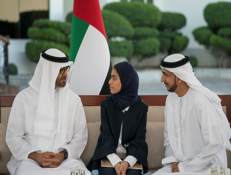 Mohamed bin Zayed receives UAE's youngest inventor Fatma Al Kaabi ... Mohamed bin Zayed receives UAE's youngest inventor Fatma Al Kaabi ...