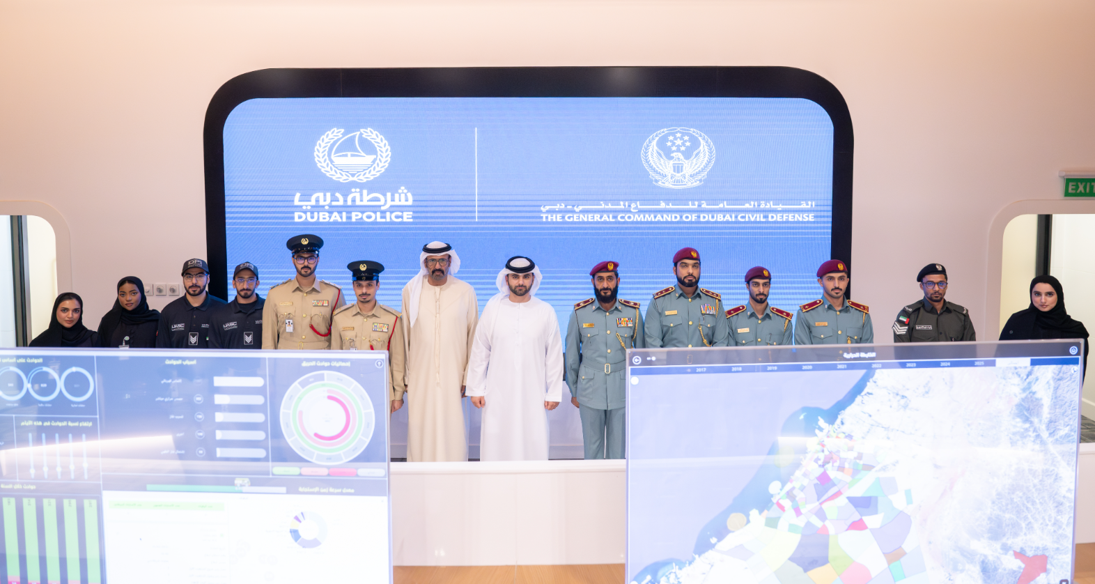 Mansoor bin Mohammed Tours the General Command of Dubai Civil Defense ...