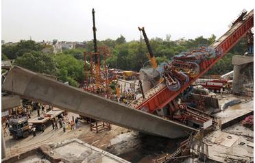 New Delhi bridge collapse toll rises to six - eb247 - News - Asia ...
